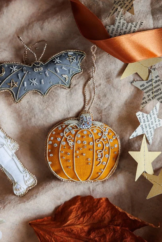 Pumpkin - Irish Linen Christmas Decoration – Katie Larmour Linen